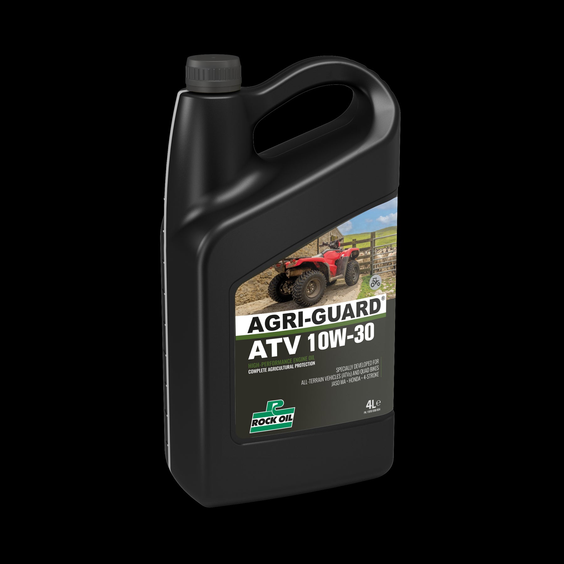 ROCK AGRI-GUARD Quad Oil 10W30 ATV Engine Oil 4 Litre 10W-30 Honda Aut ...